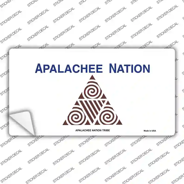 Apalachee Nation Flag Novelty Sticker Decal | Smart Blonde
