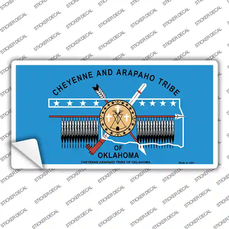 Cheyenne Arapaho Flag Novelty Sticker Decal | Smart Blonde