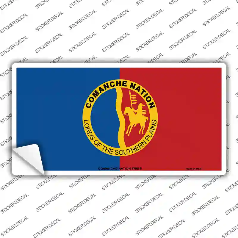 Comanche Nation Flag Novelty Sticker Decal | Smart Blonde