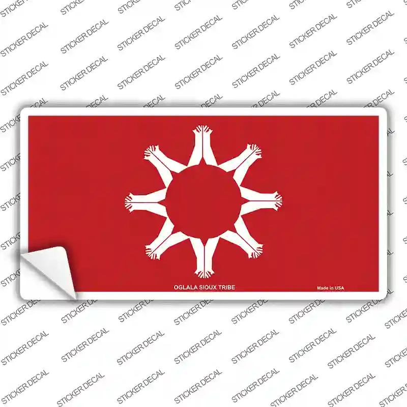 Oglala Sioux Tribe Flag Novelty Sticker Decal | Smart Blonde