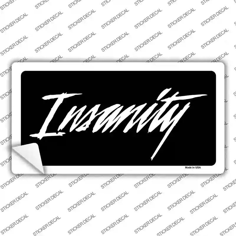 Insanity Novelty Sticker Decal | Smart Blonde