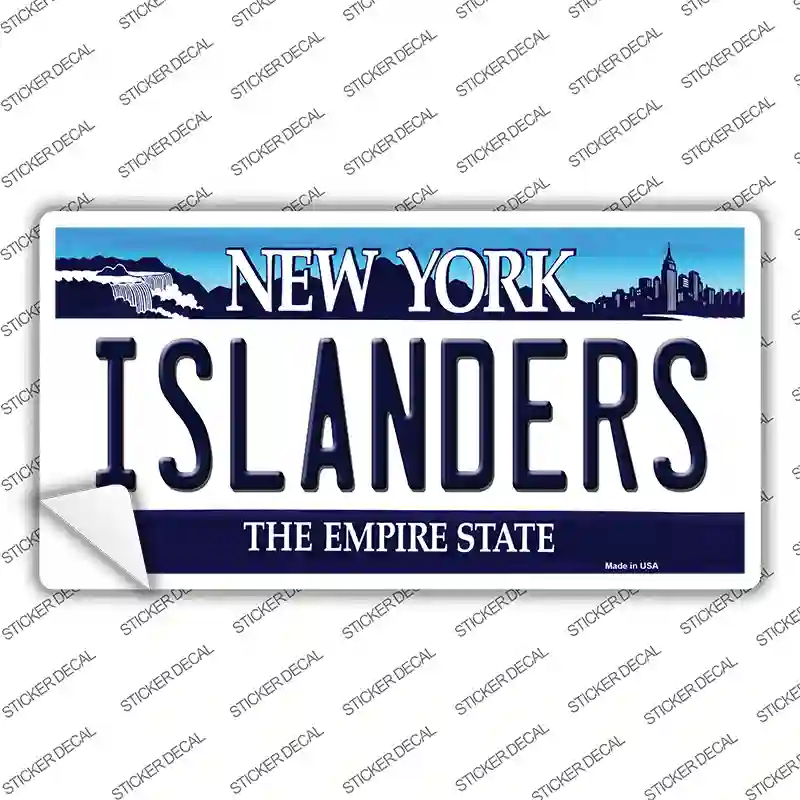 Islanders New York State Novelty Sticker Decal | Smart Blonde