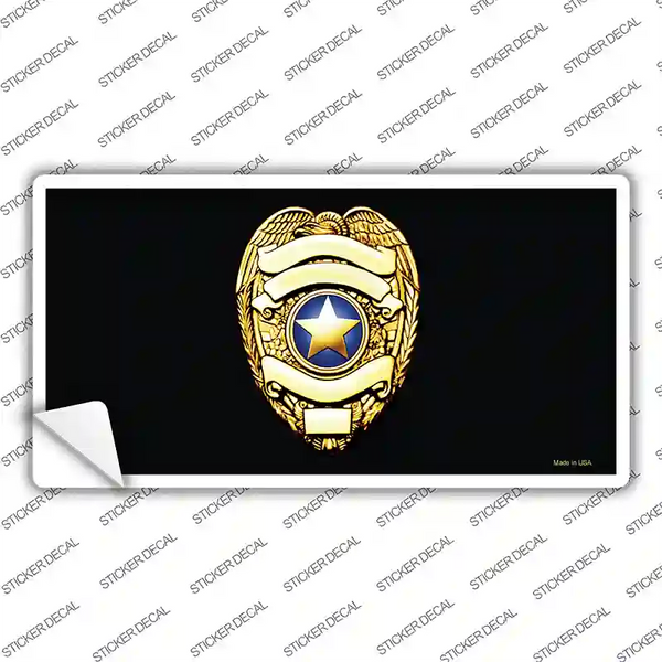 Police Badge Novelty Sticker Decal | Smart Blonde