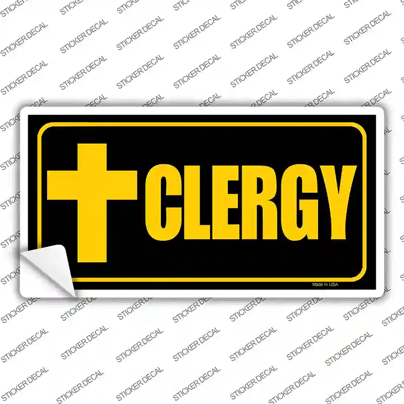 Clergy Vanity Novelty Sticker Decal | Smart Blonde
