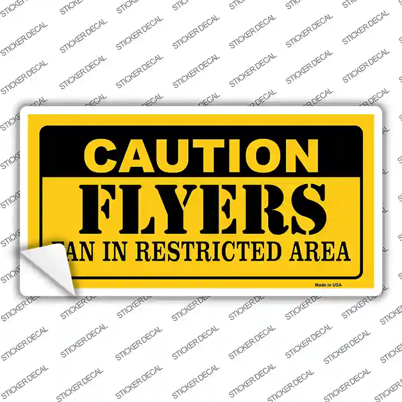 Caution Flyers Novelty Sticker Decal | Smart Blonde