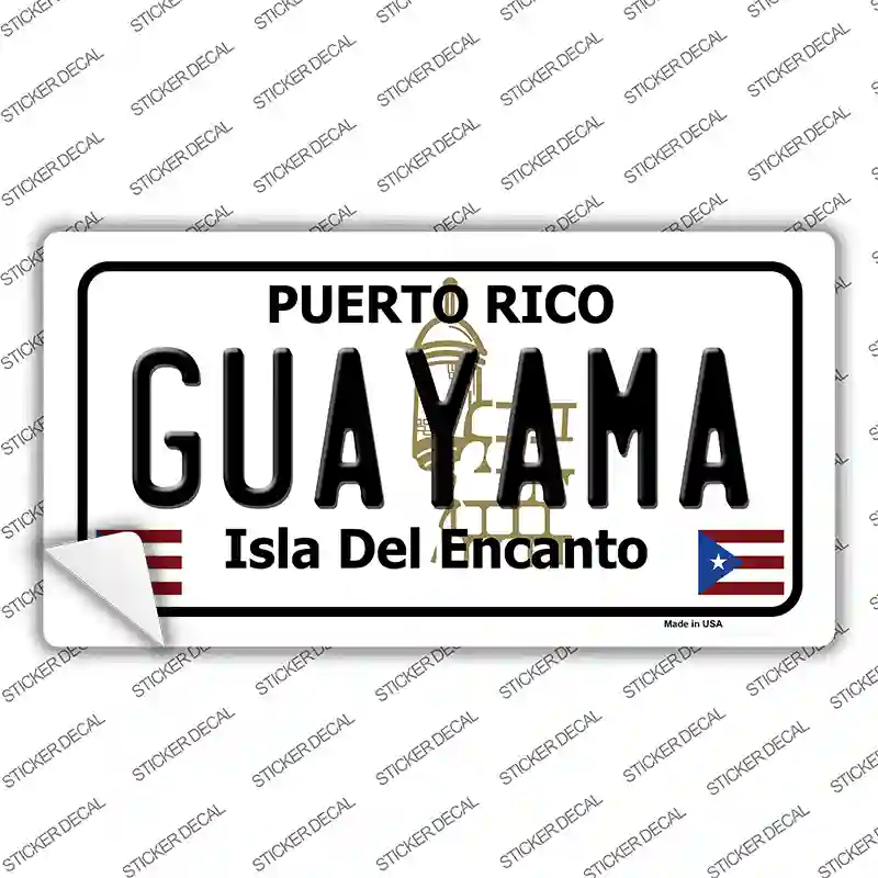 Guayama Puerto Rico Novelty Sticker Decal – A Smart Blonde