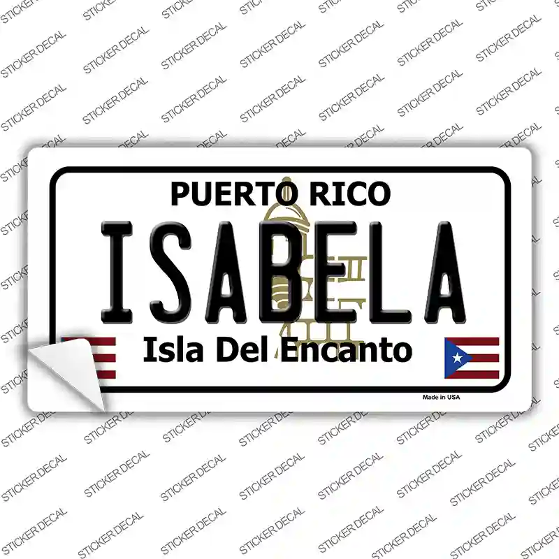 Isabela Puerto Rico Novelty Sticker Decal | Smart Blonde
