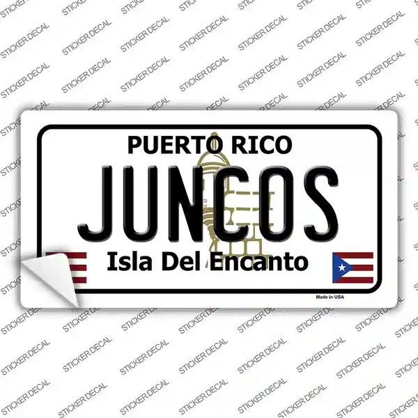 Juncos Puerto Rico Novelty Sticker Decal | Smart Blonde