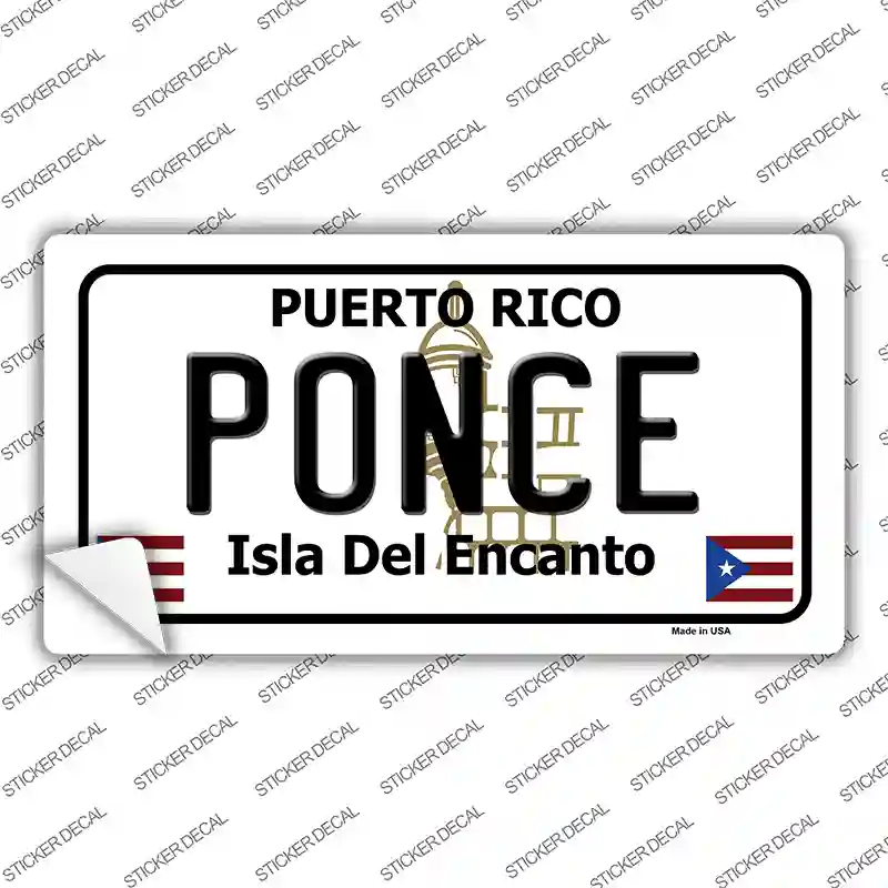 Ponce Puerto Rico Novelty Sticker Decal | Smart Blonde