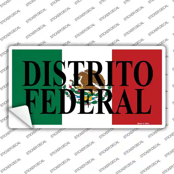 Distrito Federal Mexico Background Novelty Sticker Decal | Smart Blonde