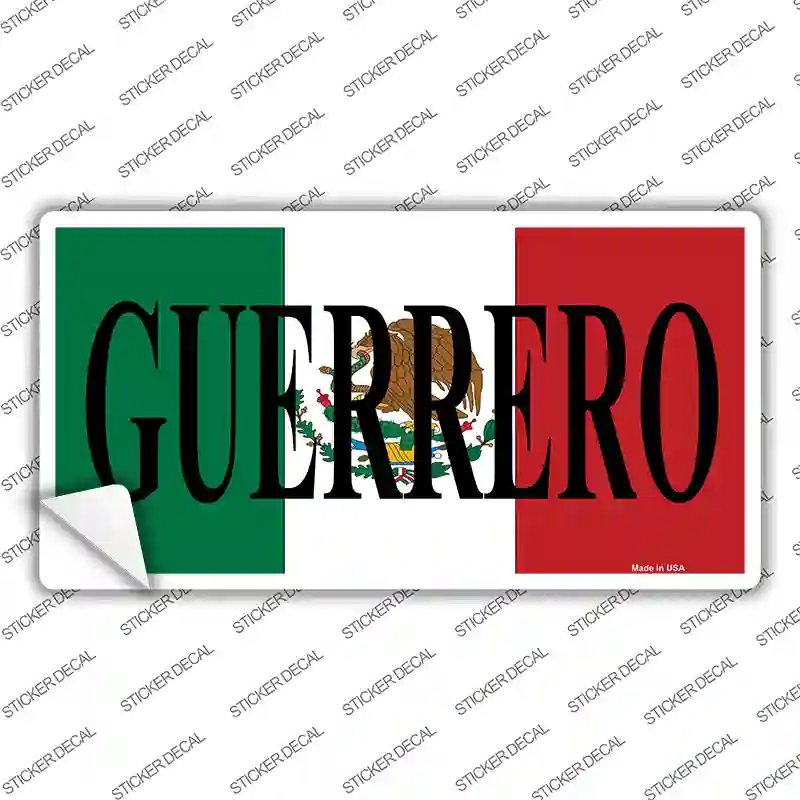 Guerrero Mexico Background Novelty Sticker Decal – A Smart Blonde