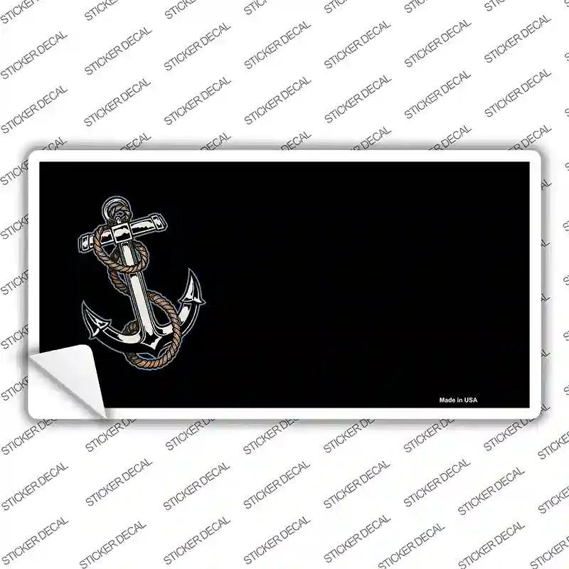 Anchor Offset Novelty Sticker Decal | Smart Blonde