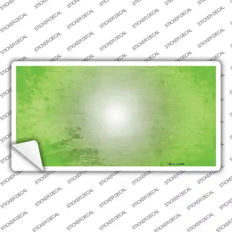 Lt Green White Fade Scratched Novelty Sticker Decal | Smart Blonde