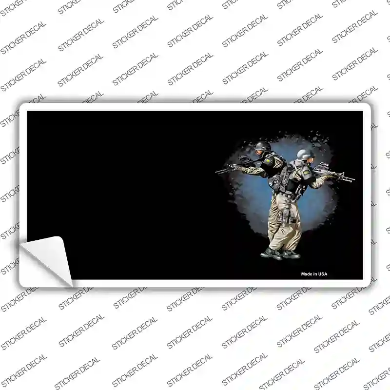 SWAT Offset Novelty Sticker Decal | Smart Blonde