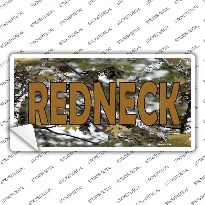 Redneck Camo Novelty Sticker Decal | Smart Blonde