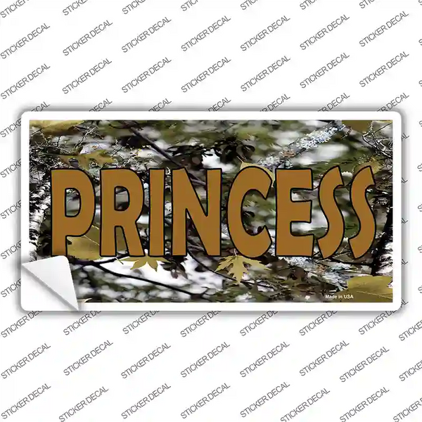 Princess Camouflage Novelty Sticker Decal | Smart Blonde