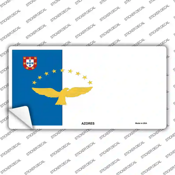 Azores Flag Novelty Sticker Decal | Smart Blonde