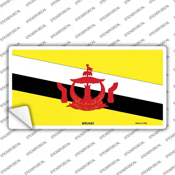 Brunei Flag Novelty Sticker Decal | Smart Blonde