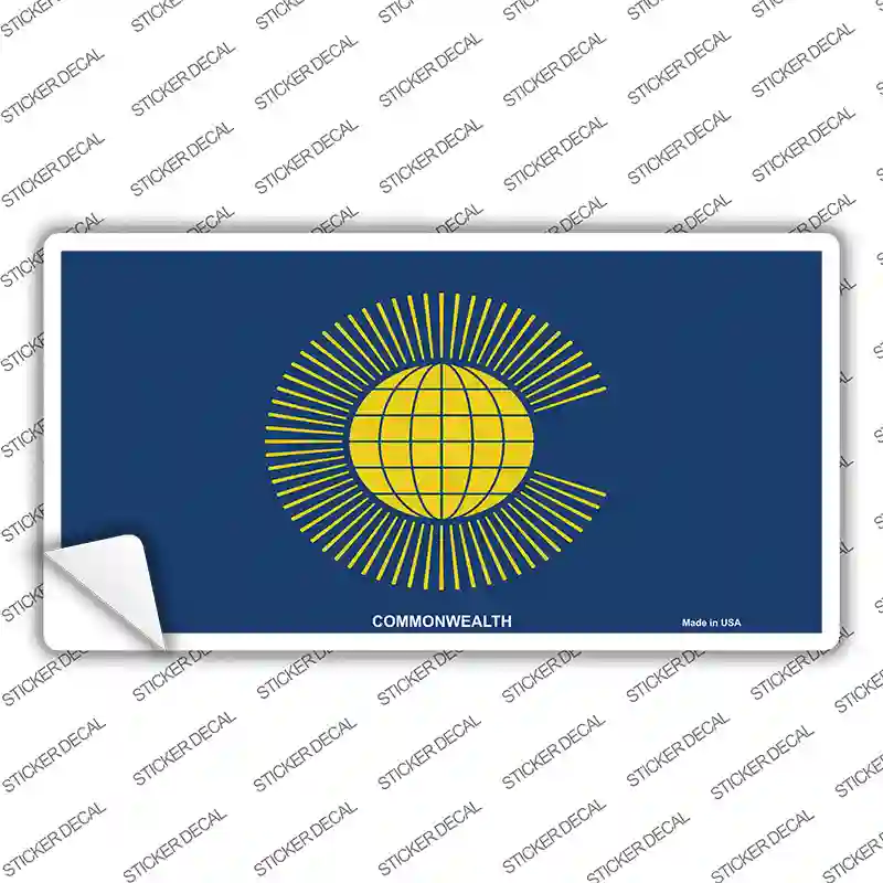Commonwealth Flag Novelty Sticker Decal | Smart Blonde