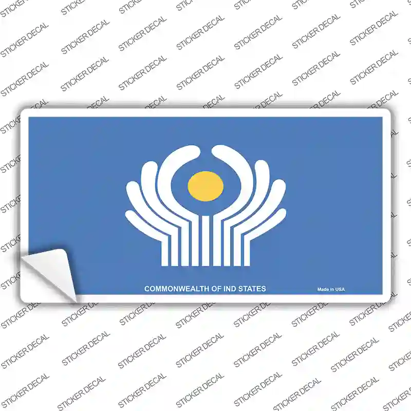 Commonwealth Of Ind States Flag Novelty Sticker Decal | Smart Blonde