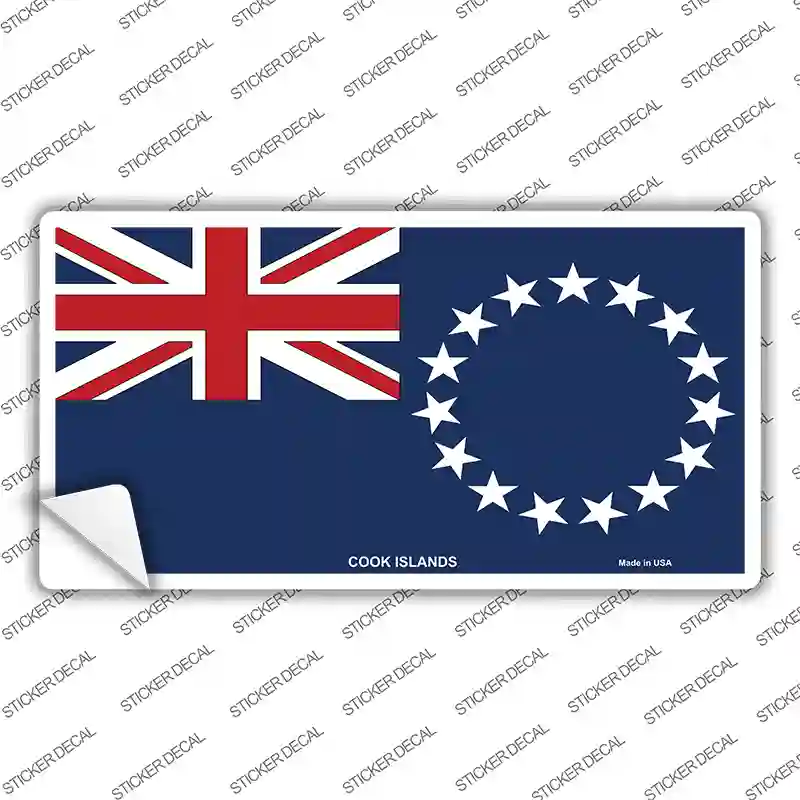 Cook Island Flag Novelty Sticker Decal | Smart Blonde