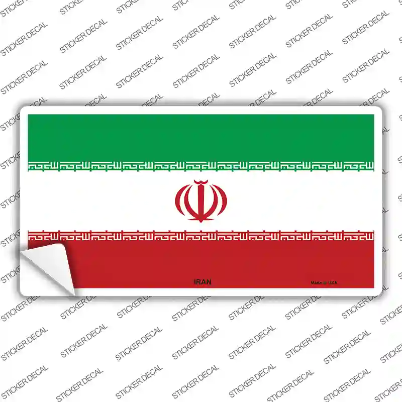 Iran Flag Novelty Sticker Decal | Smart Blonde