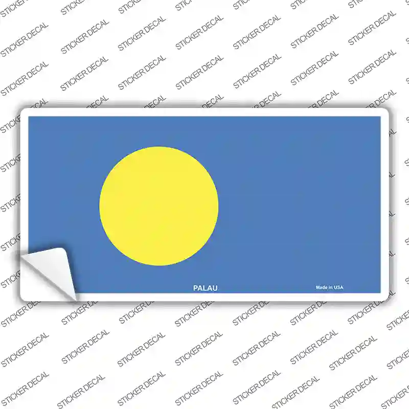 Palau Flag Novelty Sticker Decal | Smart Blonde