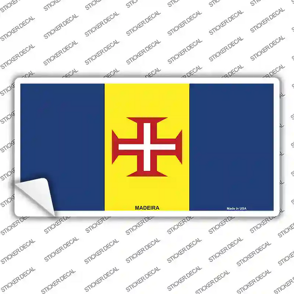 Madeira Flag Novelty Sticker Decal | Smart Blonde