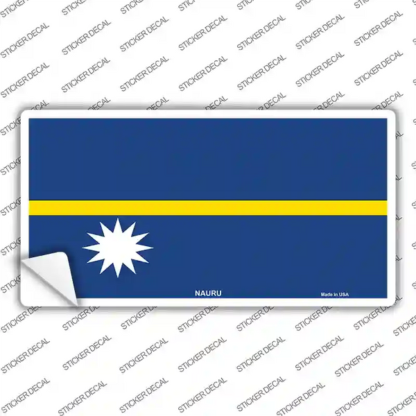 Nauru Flag Novelty Sticker Decal | Smart Blonde