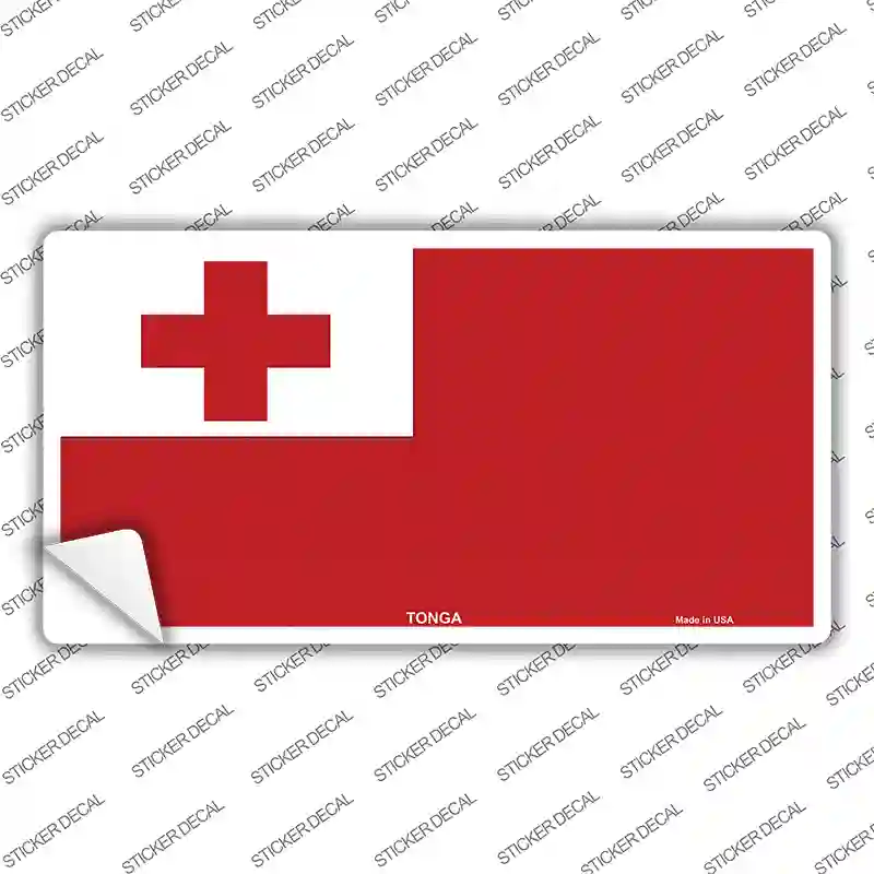 Tonga Flag Novelty Sticker Decal | Smart Blonde