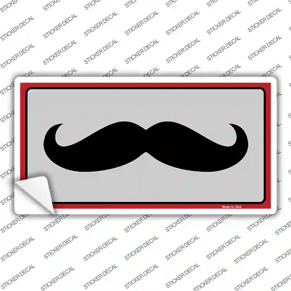 Mustache Novelty Sticker Decal | Smart Blonde