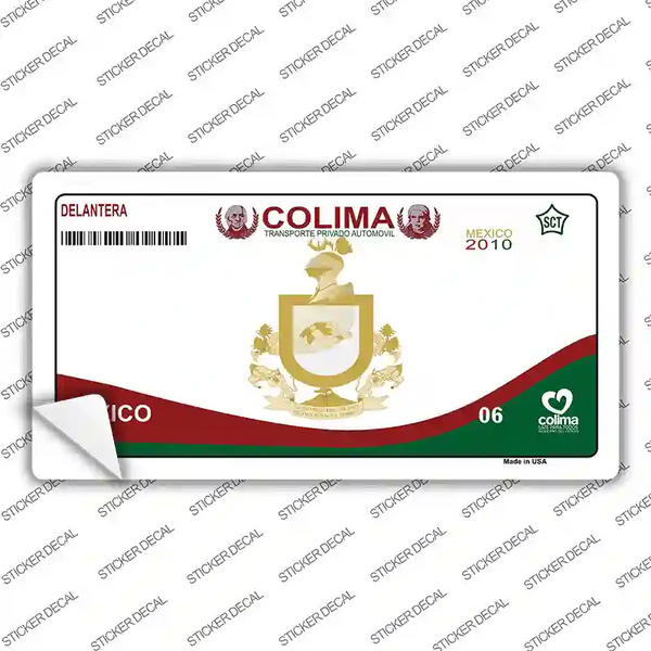 Colima Mexico Novelty Sticker Decal | Smart Blonde