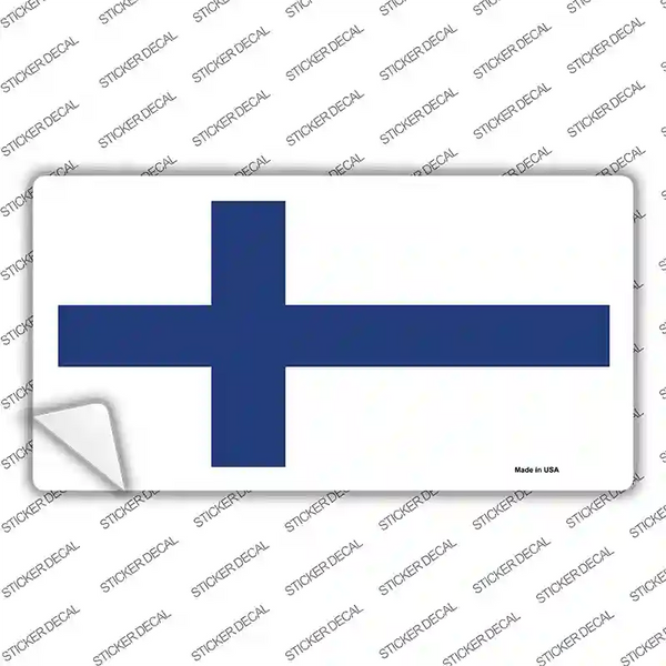 Finland Flag Novelty Sticker Decal | Smart Blonde