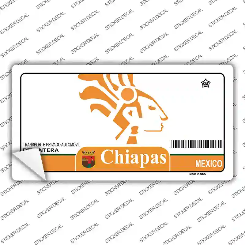 Chiapas Mexico Novelty Sticker Decal | Smart Blonde