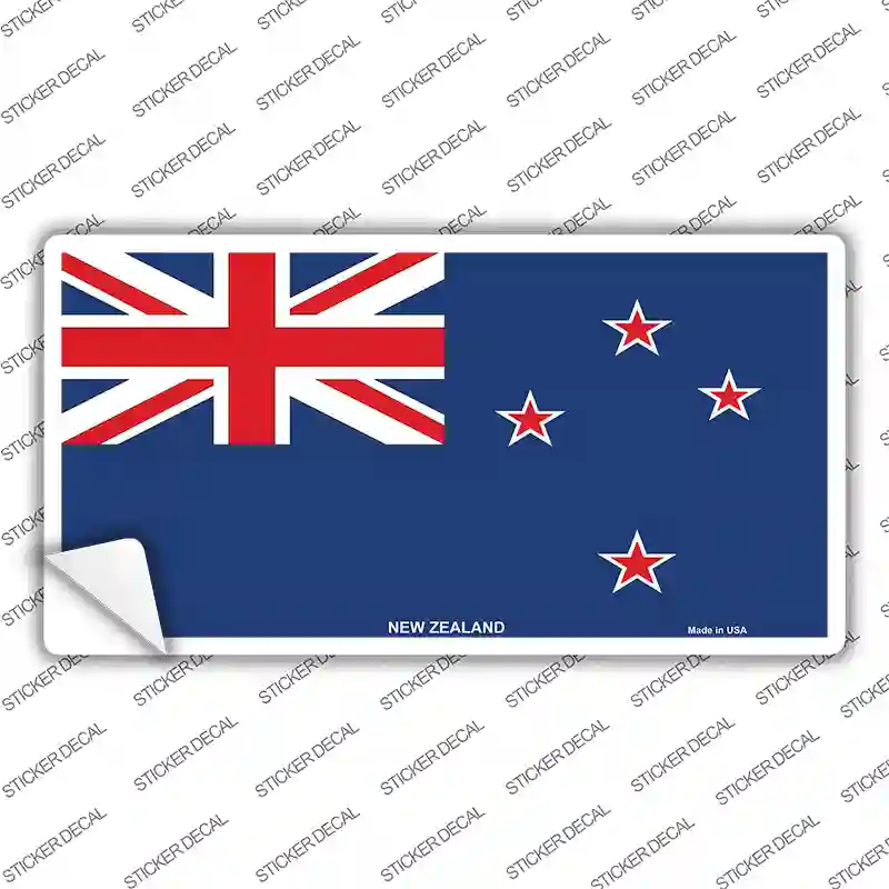 New Zealand Flag Novelty Sticker Decal | Smart Blonde