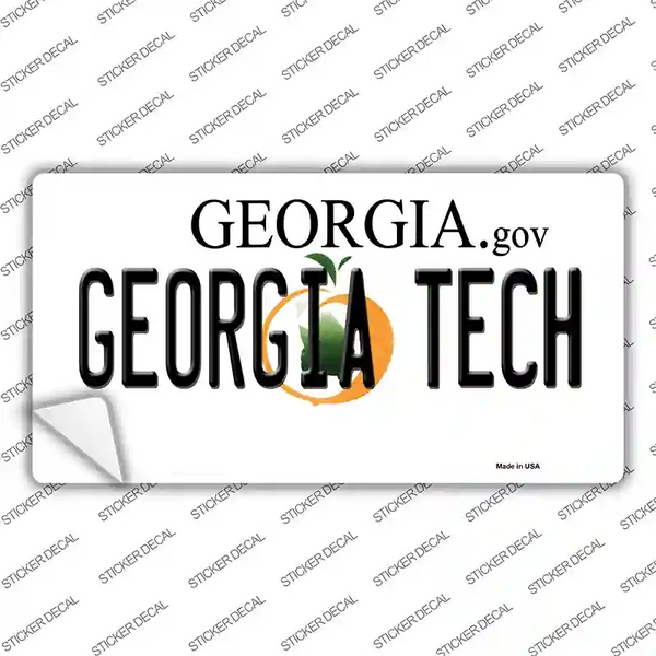 Georgia Tech Novelty Sticker Decal | Smart Blonde