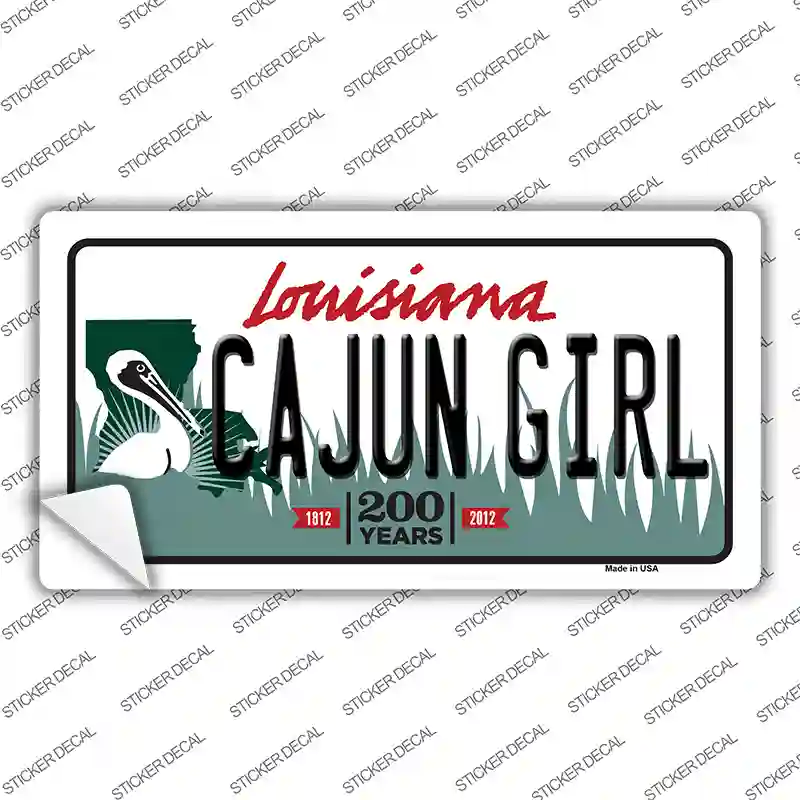 Cajun Girl Louisiana Novelty Sticker Decal | Smart Blonde