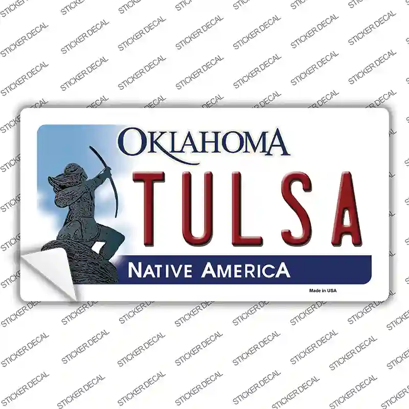 Tulsa Oklahoma Novelty Sticker Decal | Smart Blonde