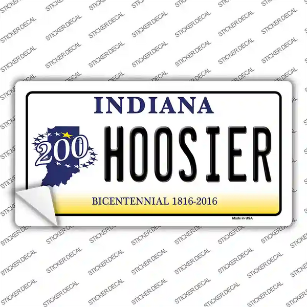 Hoosier Indiana Novelty Sticker Decal | Smart Blonde