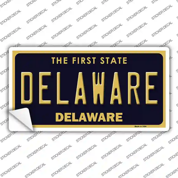 Delaware Novelty Sticker Decal | Smart Blonde