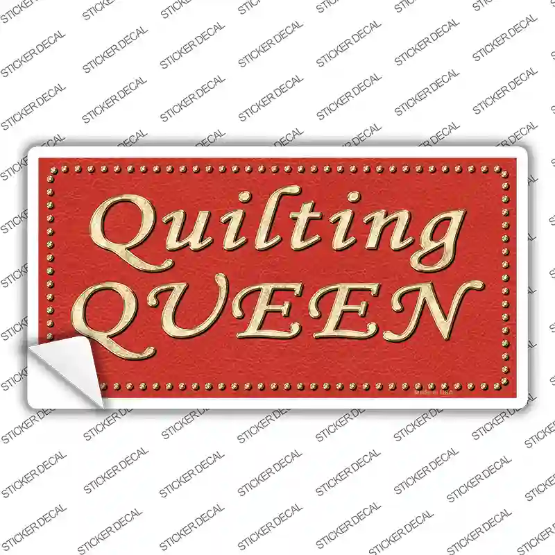 Quilting Queen Novelty Sticker Decal | Smart Blonde