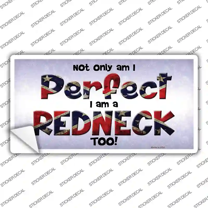 Perfect Redneck Novelty Sticker Decal | Smart Blonde