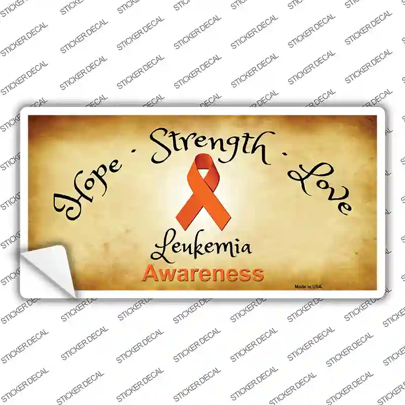 Leukemia Cancer Ribbon Novelty Sticker Decal | Smart Blonde