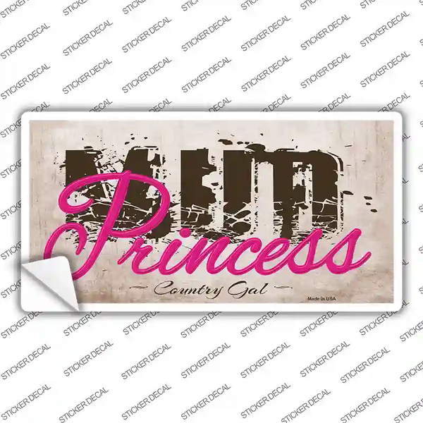 Mud Princess Novelty Sticker Decal | Smart Blonde