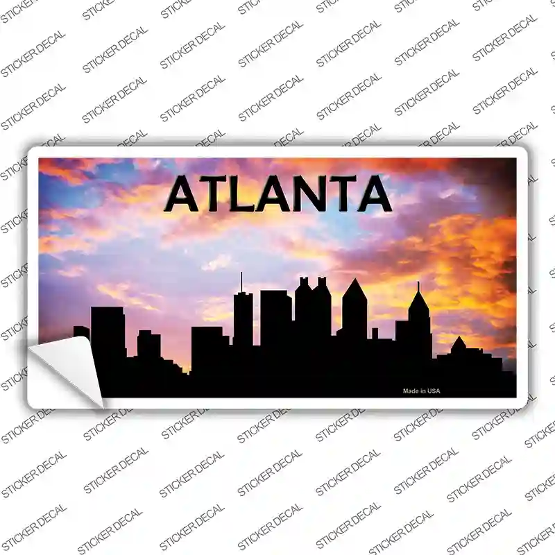 Atlanta Silhouette Novelty Sticker Decal | Smart Blonde