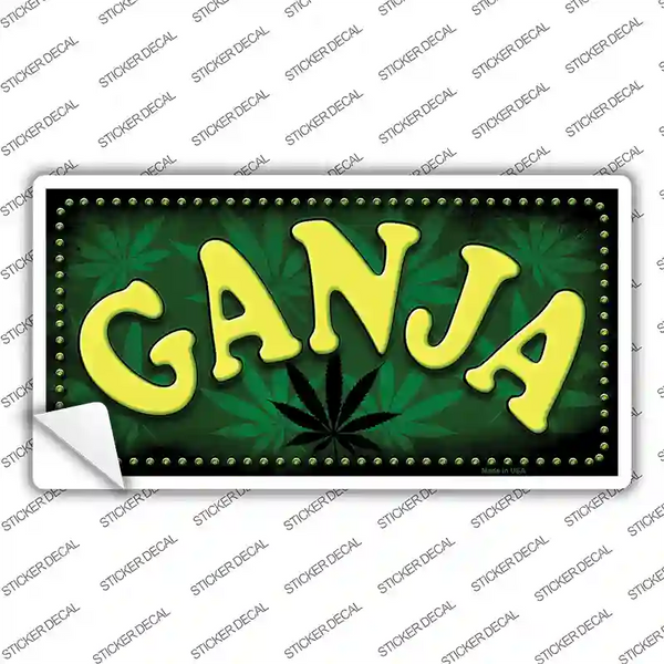 Ganja Novelty Sticker Decal | Smart Blonde