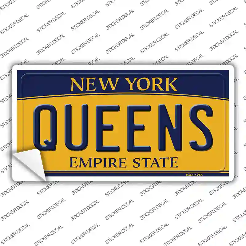Queens New York Novelty Sticker Decal | Smart Blonde