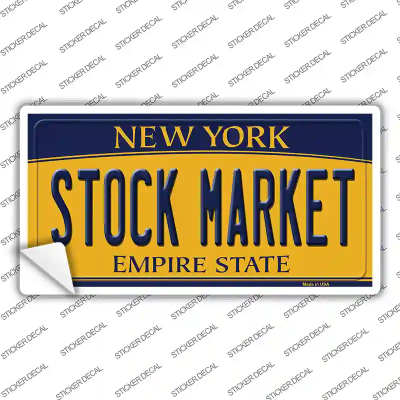 Stock Market New York Novelty Sticker Decal | Smart Blonde