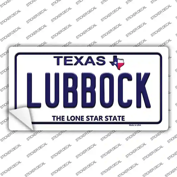Lubbock Texas Novelty Sticker Decal | Smart Blonde