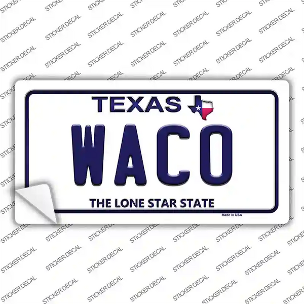 Waco Texas Novelty Sticker Decal | Smart Blonde